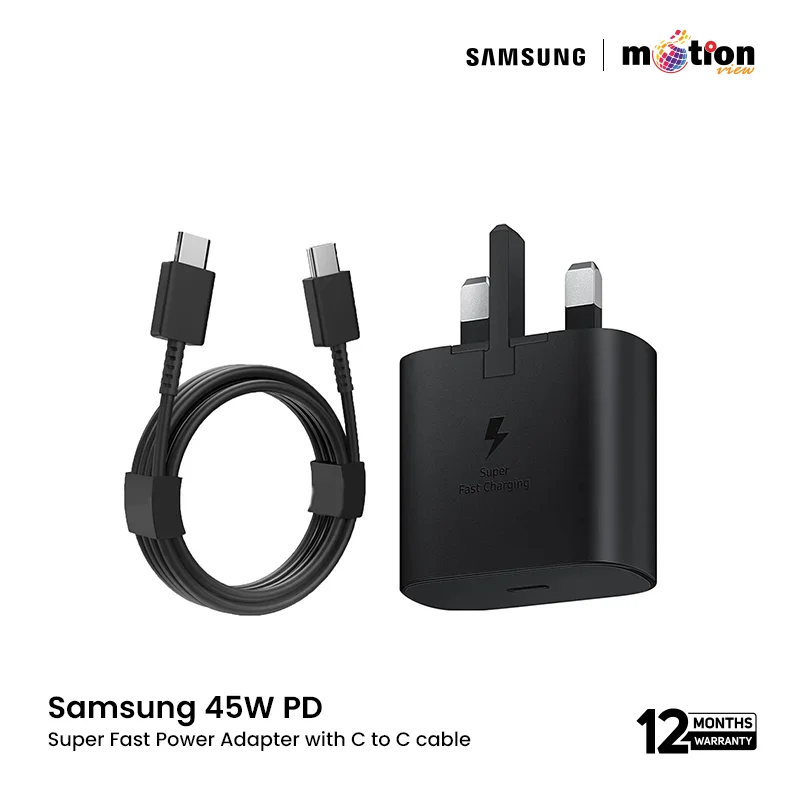 Samsung 45W PD Super Fast Power Adapter with C to C cable EU Price in ...