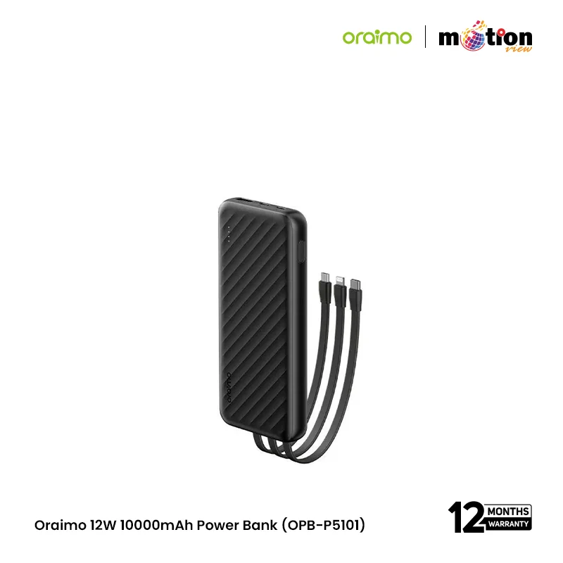 Oraimo 12W 10000mAh Power Bank (OPB-P5101)