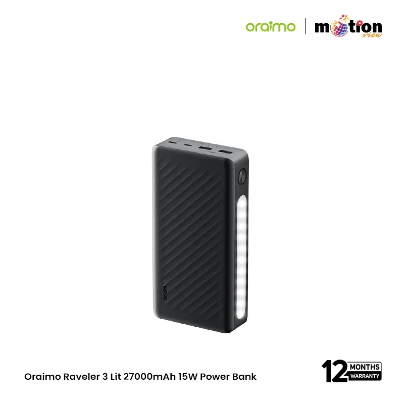 Oraimo Traveler 3 Lit 27000mAh 15W Power Bank (OPB-1270)