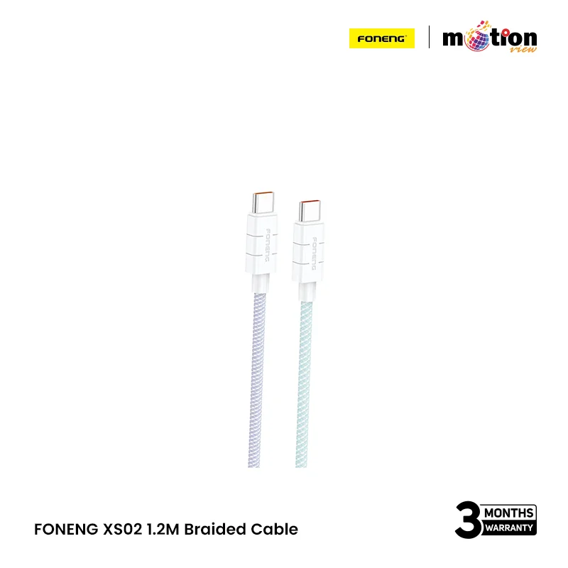 FONENG (XS02) Type-C to Type-C 1.2M Braided Cable