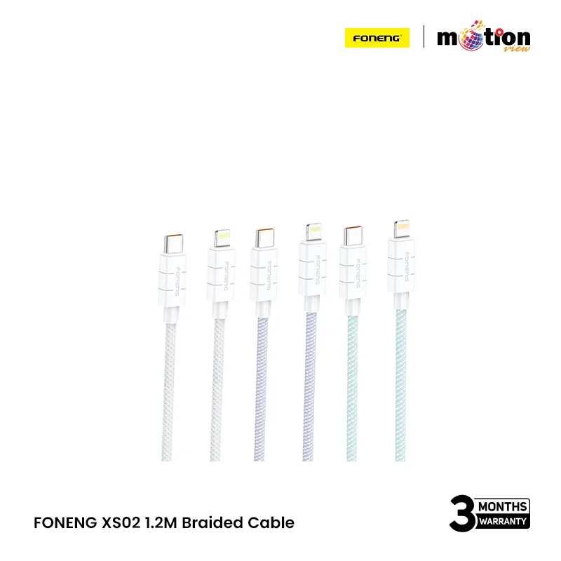 FONENG (XS02) Type-C to Lightning 1.2M Braided Cable