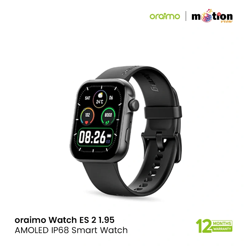 oraimo ES 2 1.95″ AMOLED Smart Watch (OSW-810)