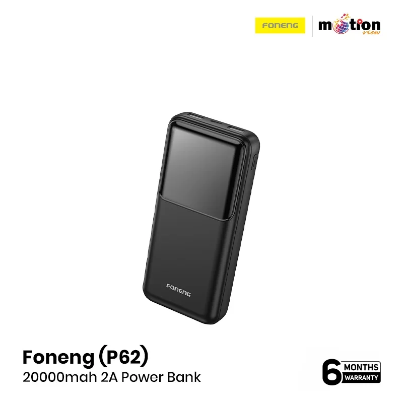 Foneng P62 20000mah 2A Fast Charging Portable Power Bank